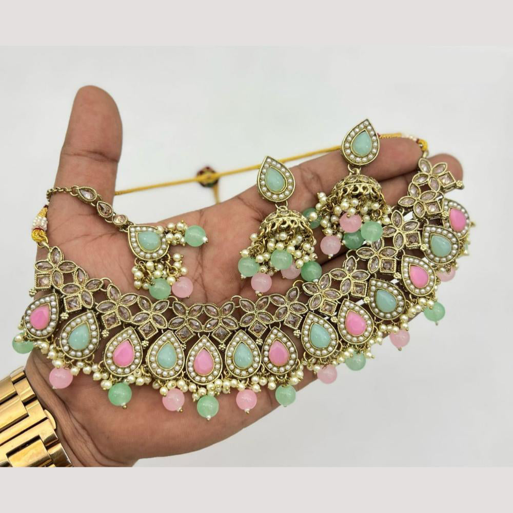 Lucentarts Jewellery Kundan & Beads Necklace Set – JewelEMarket