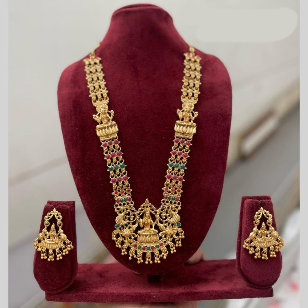 Manisha Jewellery Long Temple Necklace Featuring Lakshmi Devi Motif in ...