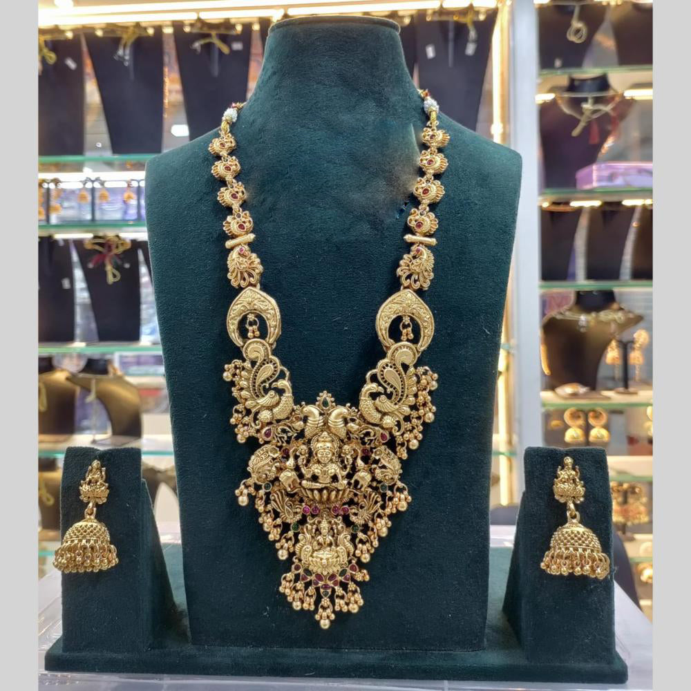 Manisha Jewellery Long Temple Necklace Featuring Lakshmi Devi ...