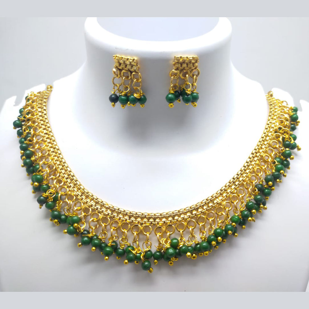 Palak Art Gold Plated Beads Necklace Set – JewelEMarket