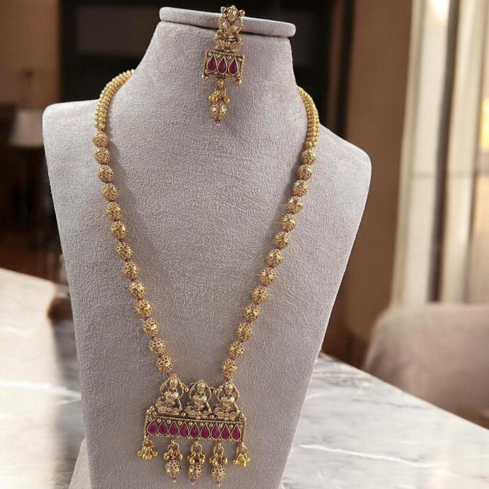 Jewel Addiction Antique Gold Plated Pota Stone for Brides & Festivals ...