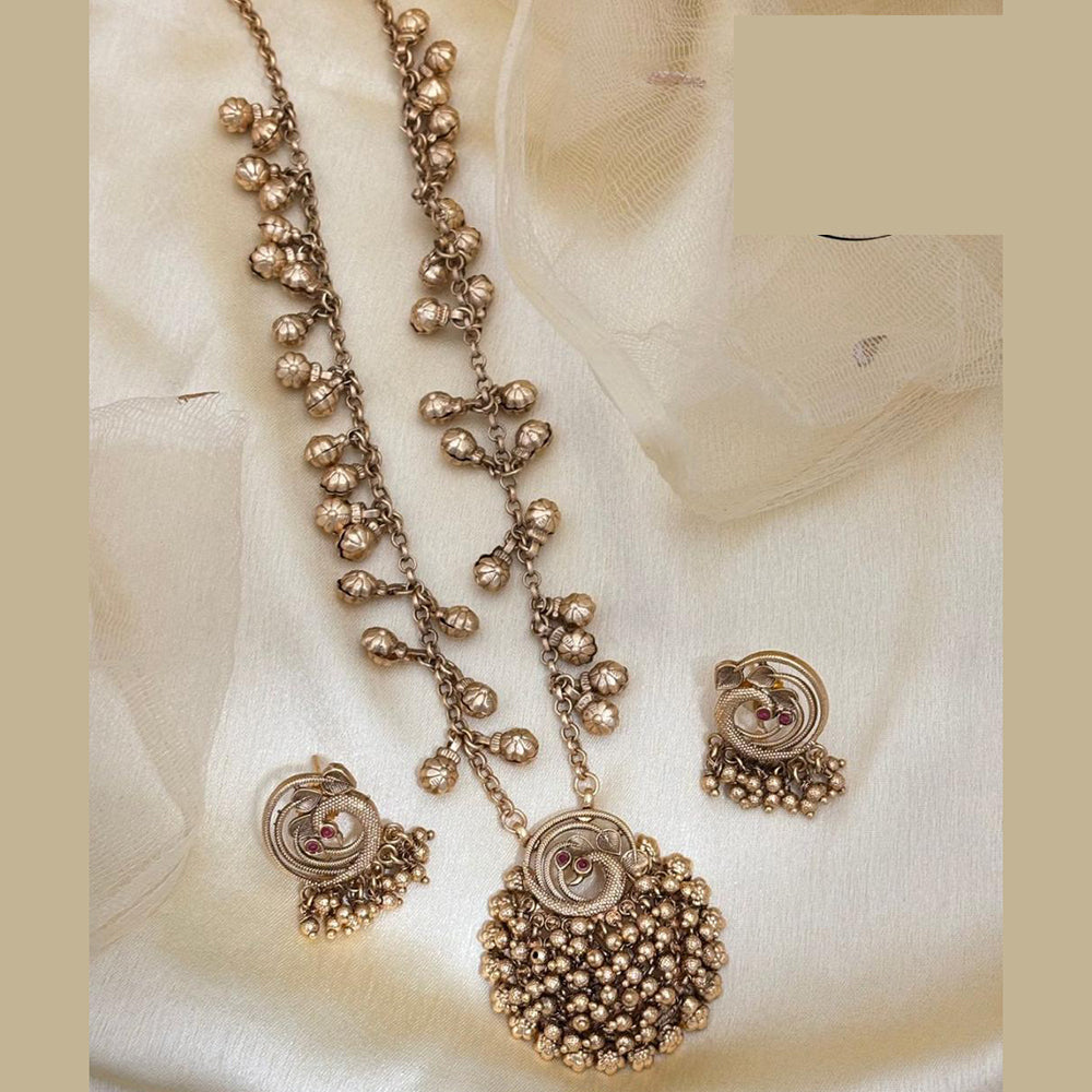 Jewel Addiction Traditional Pota Stone And Pearl Long Necklace Set Wit ...