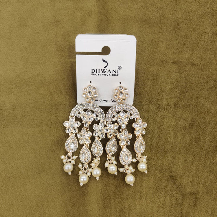 Dhwani Royal Kundan And Austrian Statement Pack of 12 Dangler Earrings ...