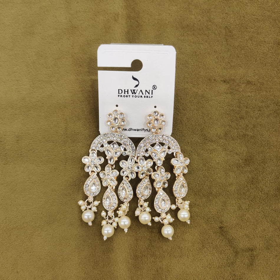Dhwani Royal Kundan And Austrian Statement Pack of 12 Dangler Earrings ...