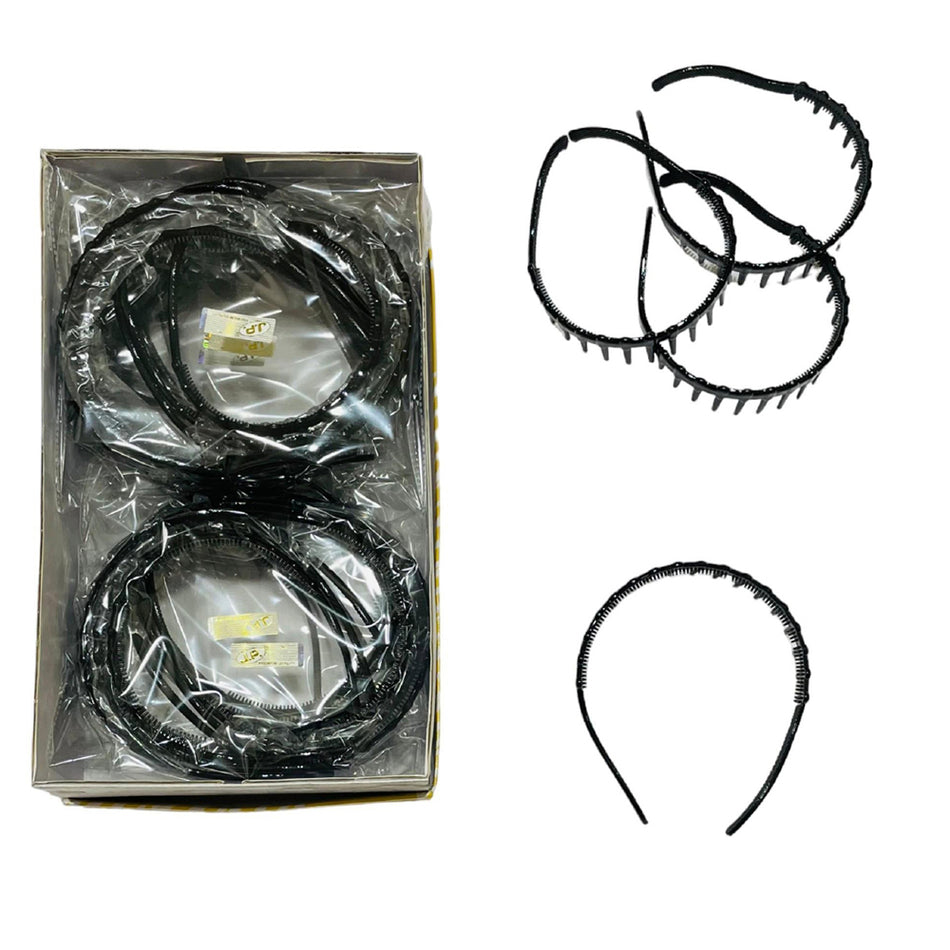 JP Hair Clips Black Color Hair Bands- 3 Dozen – JewelEMarket