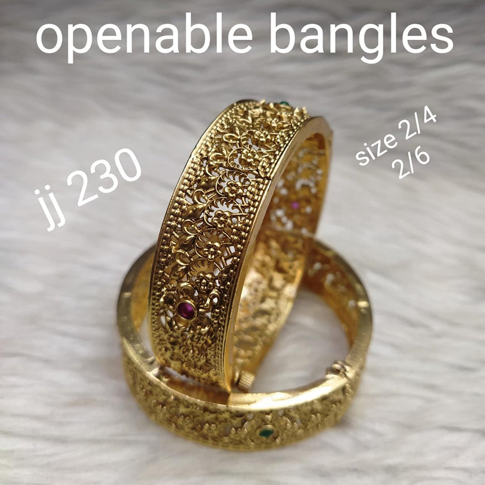 Jain Jewellers Gold Plated Openable Kada - 11062280 – JewelEMarket