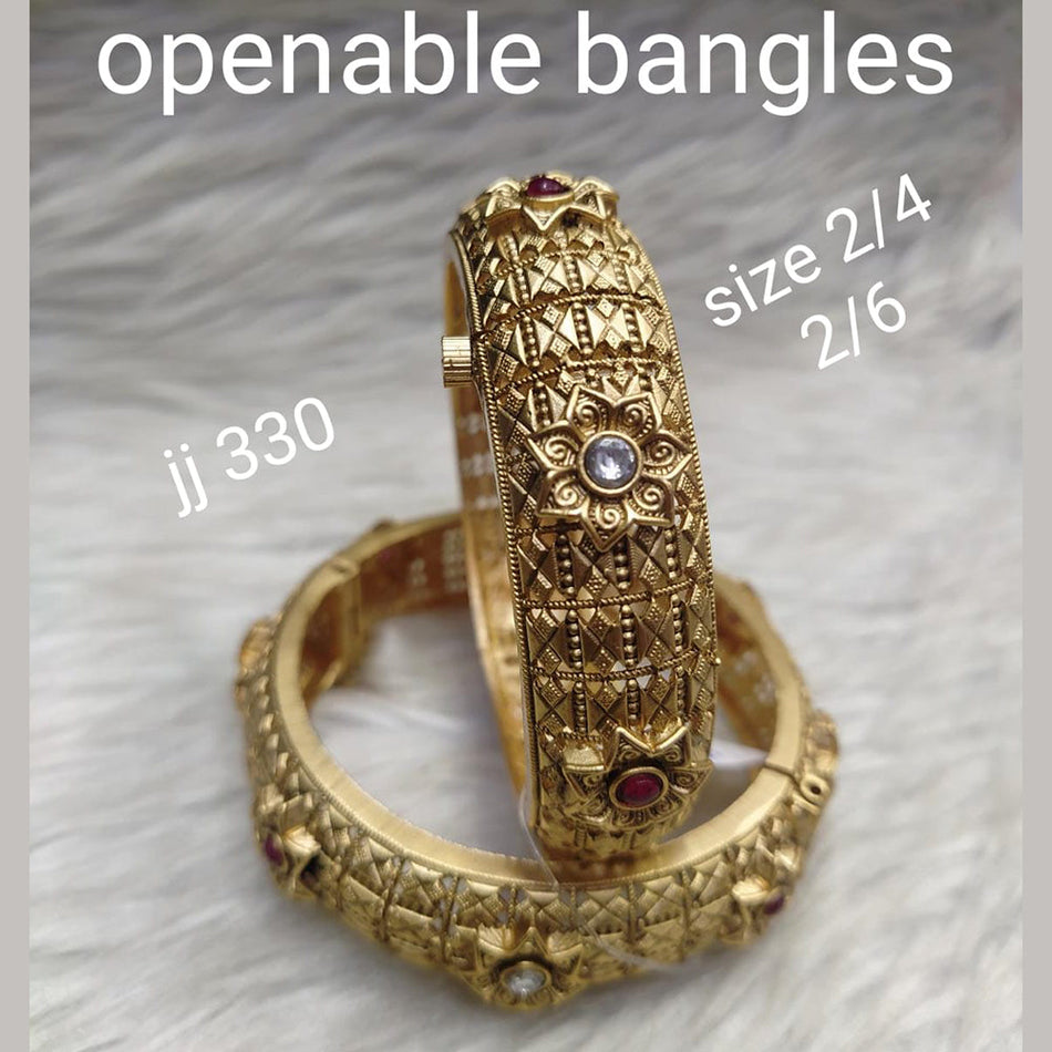 Jain Jewellers Gold Plated Openable Kada - 11062283 – JewelEMarket