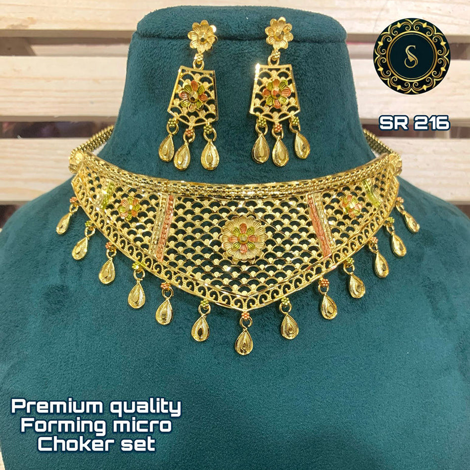 Siara Collections Forming Gold Necklace Set – JewelEMarket